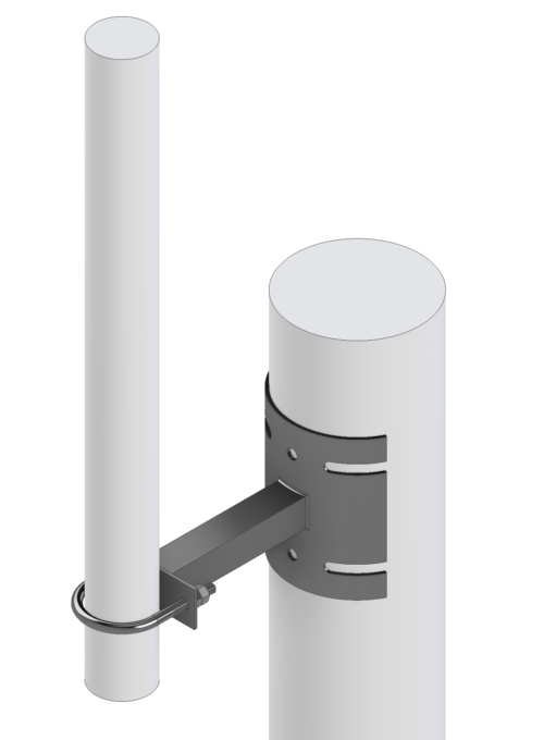 D142 Monopole Bracket for Ø76 pipes, Ø150-Ø250 - Griptel