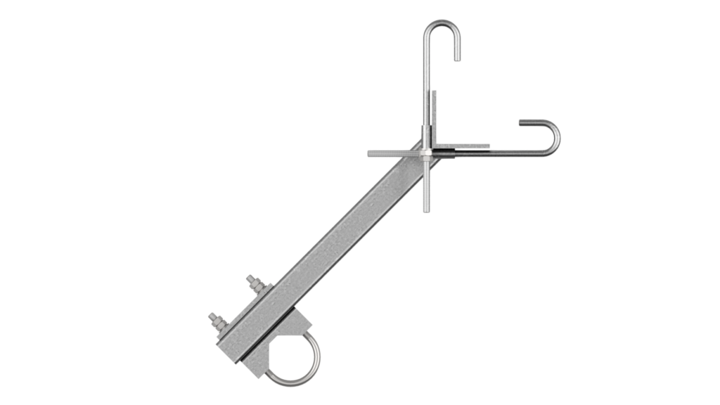 D168 Tower mount. RL-mast, angle L100-L160