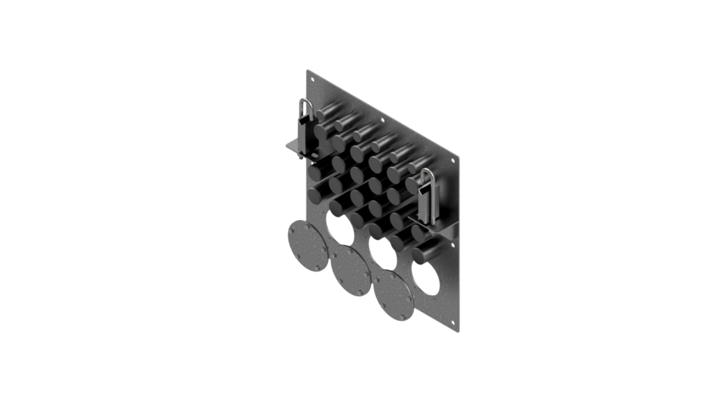 KBI-1A External cable entry plate incl. 3 pcs blind plates, gaskets and ...