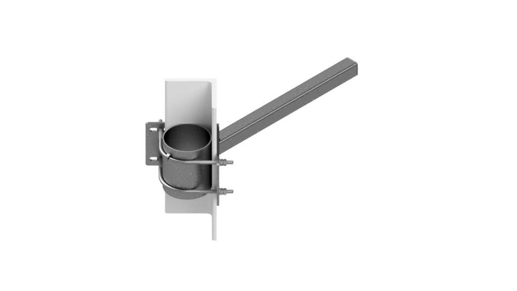D167-MOD Tower mount. L130-L160 / Ø130-Ø165, L=600
