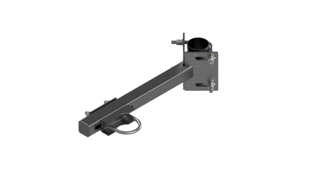 D165-A Tower mount Ø50-Ø90/L50-L80, L=500, for antenna pipe Ø76